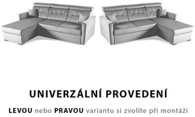 Malá sedací souprava Asti MP | 215x164 | univerzální LEVÁ i PRAVÁ | šedá | POSLEDNÍ KUSY