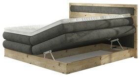 Sconto Postel boxspring DIORI přírodní/šedá