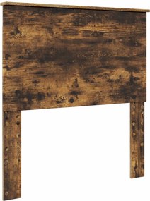 Postel s úložným prostorem se zásuvkou Kouřový dub 90 x 190 cm 3409591