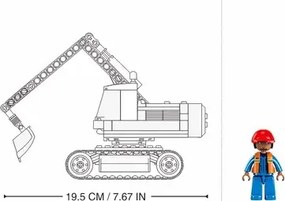 Sluban Town M38-B1196 Pásový bagr – rypadlo