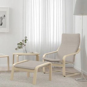 IKEA POANG Křeslo okl bříz Knisa světle béžová