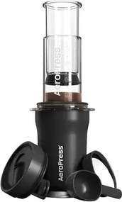 AeroPress Go Plus černá / Ruční kávovar / Termohrnek 473 ml / Mletá ká