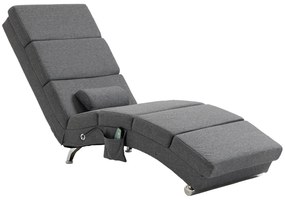 HOMCOM polohovací křeslo s masážní funkcí elektrické lounge křeslo masážní křeslo s vysokým opěradlem, dálkové ovládání, skládací TV křeslo s 5 režim…