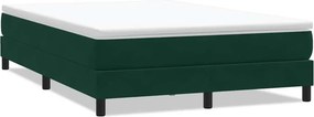 Postel Box Spring bez matrace tmavě zelená 160x220 cm samet 3315882