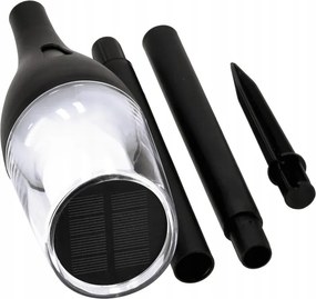 BERGE 12x Solární LED Lampa Svítilna S Plamenem 65 cm Silná PREMIUM