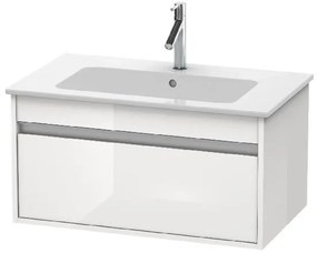 Duravit Ketho - Umyvadlová skříňka 41x80x48 cm, 1 zásuvka, lesklá bílá KT641902222
