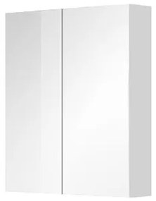 Mereo Aira - Zrcadlová skříňka, 600x700 mm, 2 dvířka, lesklá bílá CN716GB