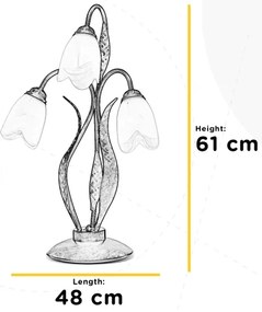 ONLI - Stolní lampa SONIA 3xE14/6W/230V