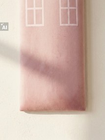 Sinsay - Čalouněný panel s motivem domku - pastelová růžová