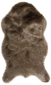 Tmavě hnědá umělá kožešina Tiseco Home Studio Sheepskin, 80 x 150 cm