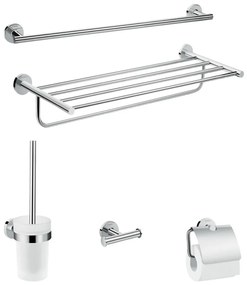 Hansgrohe Logis Universal, sada koupelnových doplňků 5v1, chrom, HAN-41728000