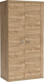 NATURAL | šatní skříň N1 s policí a šatní tyčí | 102 cm | dub ribbeck