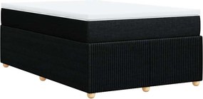 Box spring postel s matrací černá 120x200 cm textil 3285562