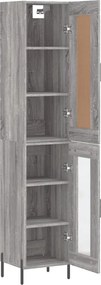 vidaXL Skříň highboard 34,5 x 34 x 180 cm kompozitní dřevo [3200399] Barva: kouřový dub