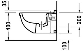 Duravit Starck 3 - závěsný bidet 36x54 cm, D 2280150000