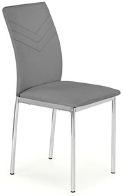 Jídelní židle z eko kůže šedá SNERIO
