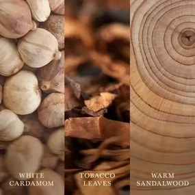 WoodWick Iris Woods bronzová / Vonná svíčka loď / doba hoření 30–40 h