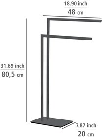 WENKO 71555800 - Stojan na ručníky RECCO 48x80,5 cm černá