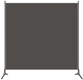 Paraván antracitový 175 x 180 cm textil 320737