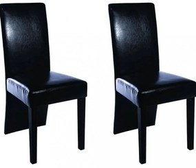 Jídelní židle 2 ks umělá kůže / dřevo Dekorhome Šedá