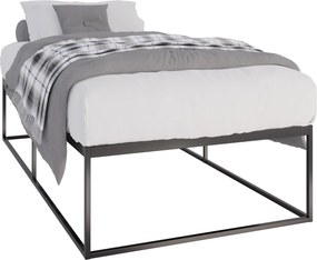 Kovová postel Scala 200x100x46 cm – černá