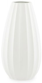 AmeliaHome Váza Cob 18x33,5cm krémová, velikost 18x18x33,5