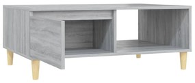 Konferenční stolek šedý sonoma 90 x 60 x 35 cm dřevotříska - Default Title