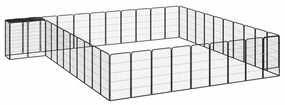 42panelová ohrádka pro psy černá 50 x 100 cm práškovaná ocel 3115956