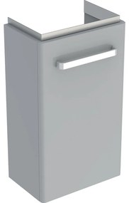 Geberit Selnova Compact - Umyvadlová skříňka, 348x252x604 mm, 1 dvířka, světle šedá 501.487.00.1