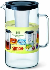 Simax Skleněný džbán s vložkou, 2,5 l