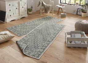 Hanse Home, Kusový koberec Twin-Wendeteppiche 103115 grün creme – na ven i na doma, 80x250, zelená, chodba / předsíň