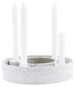 Betonový kulatý svícen The Ring 26 cm House Doctor