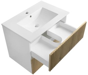 Aqualine Aqualine, PANEDA STRIP umyvadlová skříňka 69,5x55x45,2cm, dub emporio, PN370
