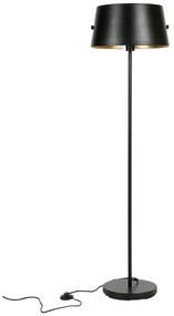 OnaDnes -20% Hoorns Černá kovová stojací lampa Loma 145 cm