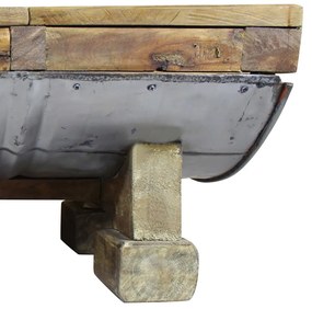 vidaXL Konferenční stolek, masivní recyklované dřevo, 90x50x35 cm
