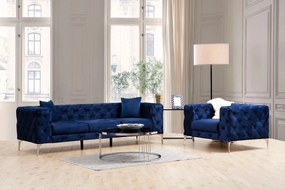 Atelier del Sofa 3-místná pohovka Como - Navy Blue, Modrá