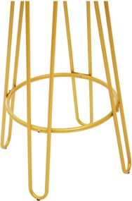 Barová stolička z jilmového dřeva ve zlaté barvě/v přírodní barvě (výška sedáku 75 cm) District – Premier Housewares