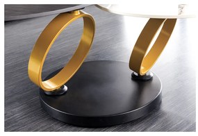 Massive home | Konferenční stolek DANCING RINGS GOLD otočný