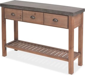 vidaXL Konzolový stolek z masivního jedlového dřeva 122 x 35 x 80 cm [245460]
