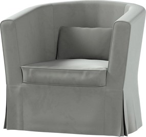 Potah na křeslo IKEA Ektorp Tullsta barva šedá látka lesklé, sametová