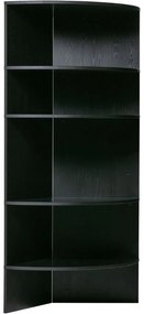 OnaDnes -20% Hoorns Černá dřevěná knihovna Richard 100 cm