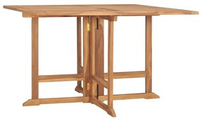 Skládací zahradní jídelní stůl 110 x 110 x 75 cm masivní teak,  318481