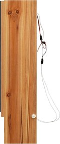 LED koupelnová zrcadlová skříňka dub 80 x 15 x 60 cm MDF 323606