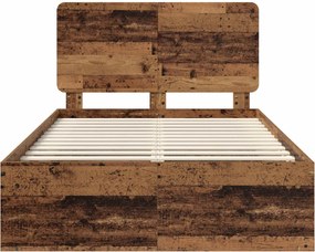 Rám postele Staré dřevo 120 x 200 cm Masivní borové dřevo 3412513