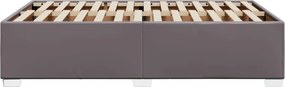 Rám postele šedý 120 x 200 cm umělá kůže 3284554
