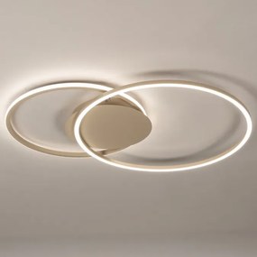 Stropní stmívatelné LED svítidlo Omega 750 Taupe Big