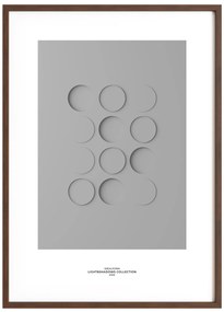 Idealform Poster no. 4 Shadow forms Barva: Silver grey, Velikost: 500x700 mm