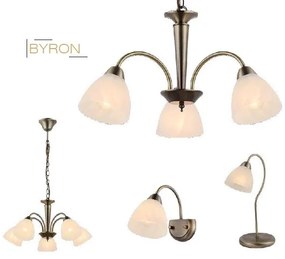 ACA DECOR Závěsný lustr BYRON 60W/3xE14/230V/IP20, barva bronzu