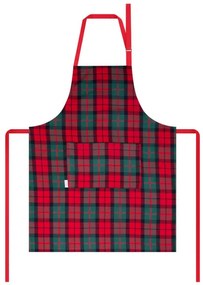 Kuchyňská zástěra TARTAN červená / zelená 944837