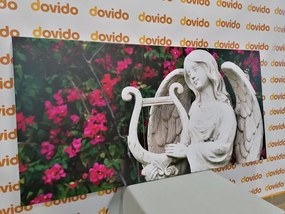 Obraz anděl hrající na harfu - 120x60 cm